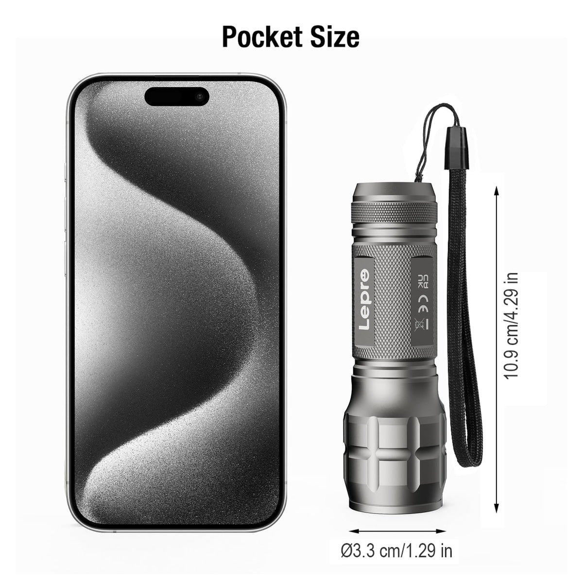 Lighting EVER LED Flashlights, Small Waterproof Aluminum, Adjustable F ...