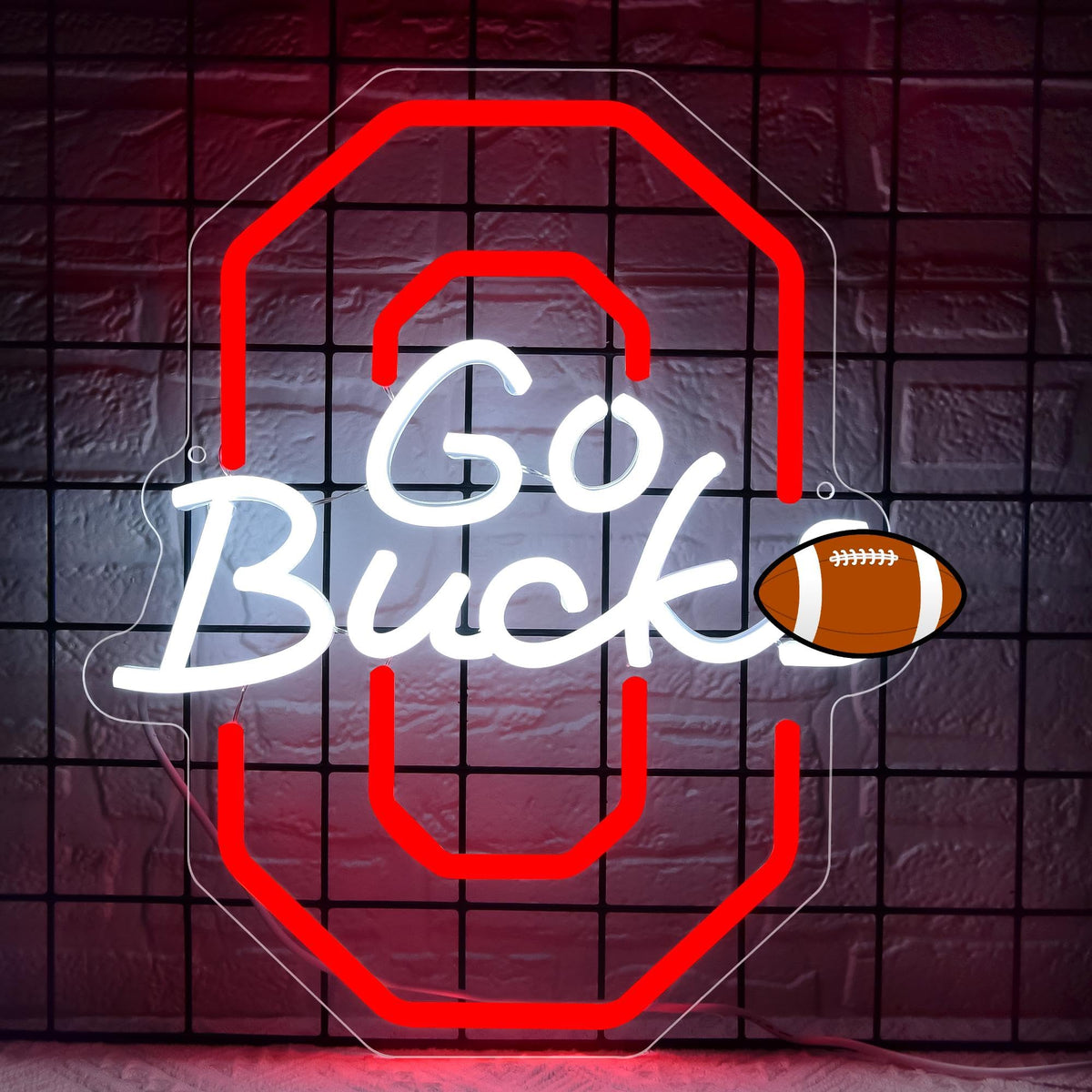 University Neon Sign for Wall Decor University Football Team Sign Neon ...
