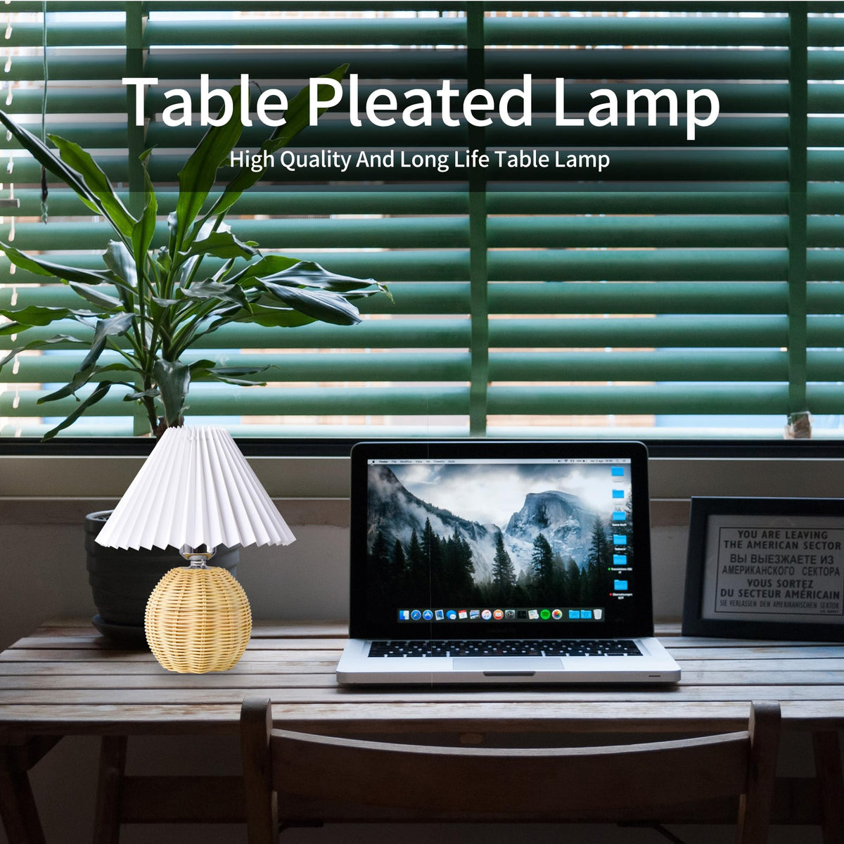 Korean Pleated Table Lamp Ins Diy Ceramic Table Lamps For Living Room ...