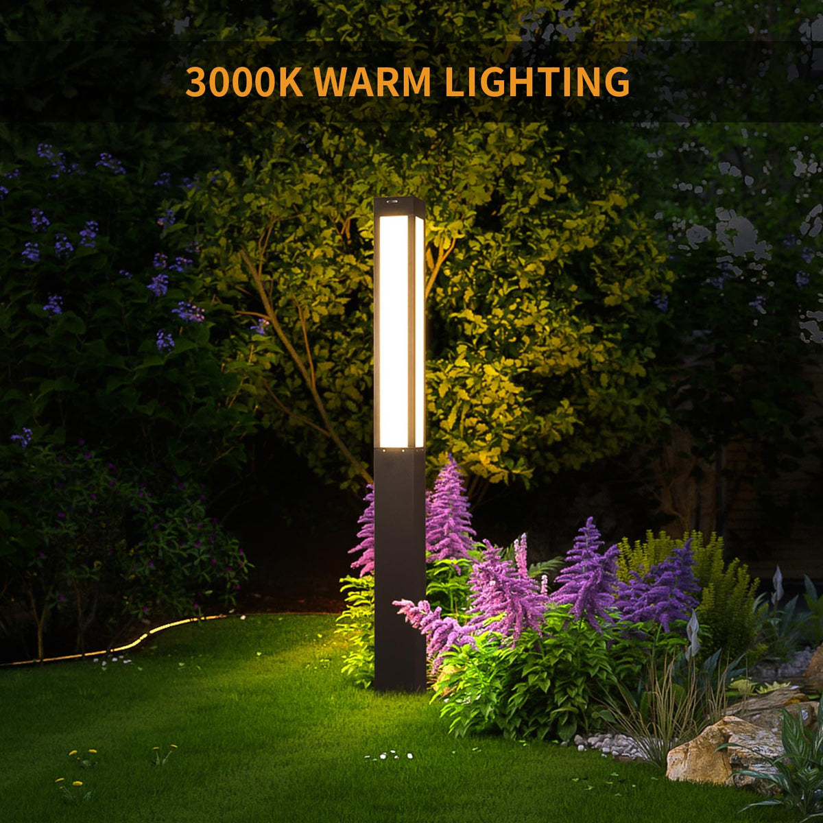 Linkmoon Landscape Path Light, 71" Modern Outdoor Led Luxury Boll ...