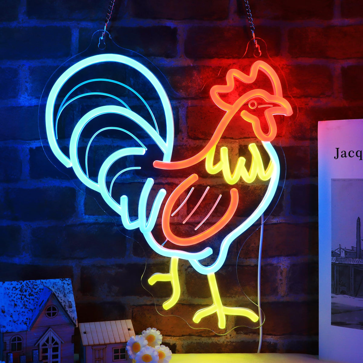 nite Rooster Neon Sign Led Neon Lights For Room Wall Table Decor Art H ...