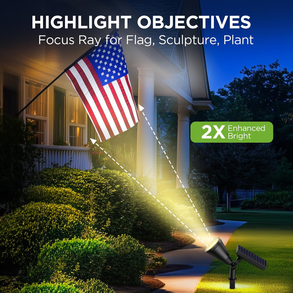 InnoGear Solar Lights Outdoor, Waterproof Pathway Spot Lights, 10.24×3 ...