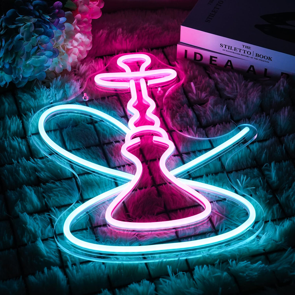 LMSIGNLY Neon Sign Pink Blue LED Neon Sign for Wall Decor Neon Light ...