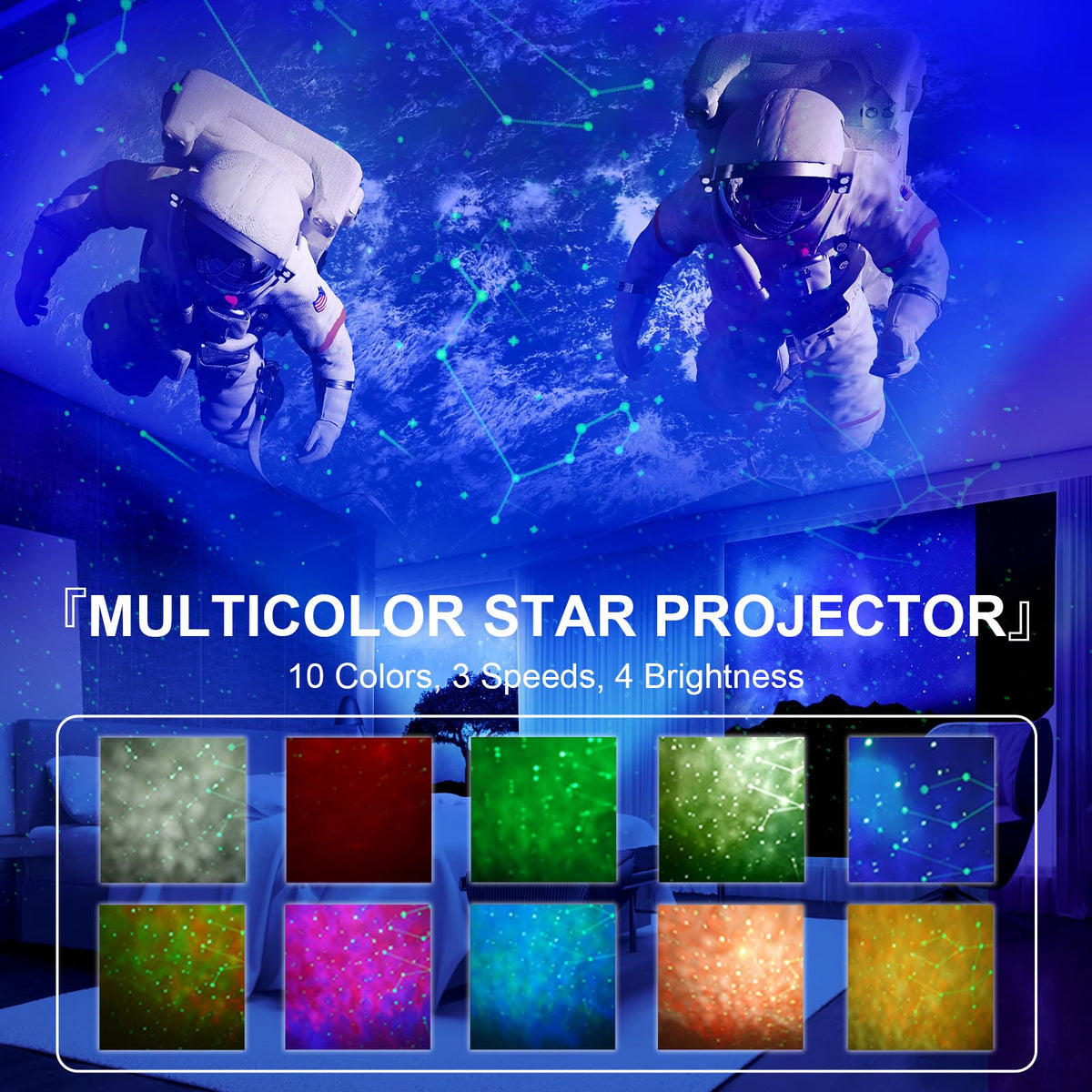 Constellations Planetarium Galaxy Stars Projector: Night Light 30 in 1 ...