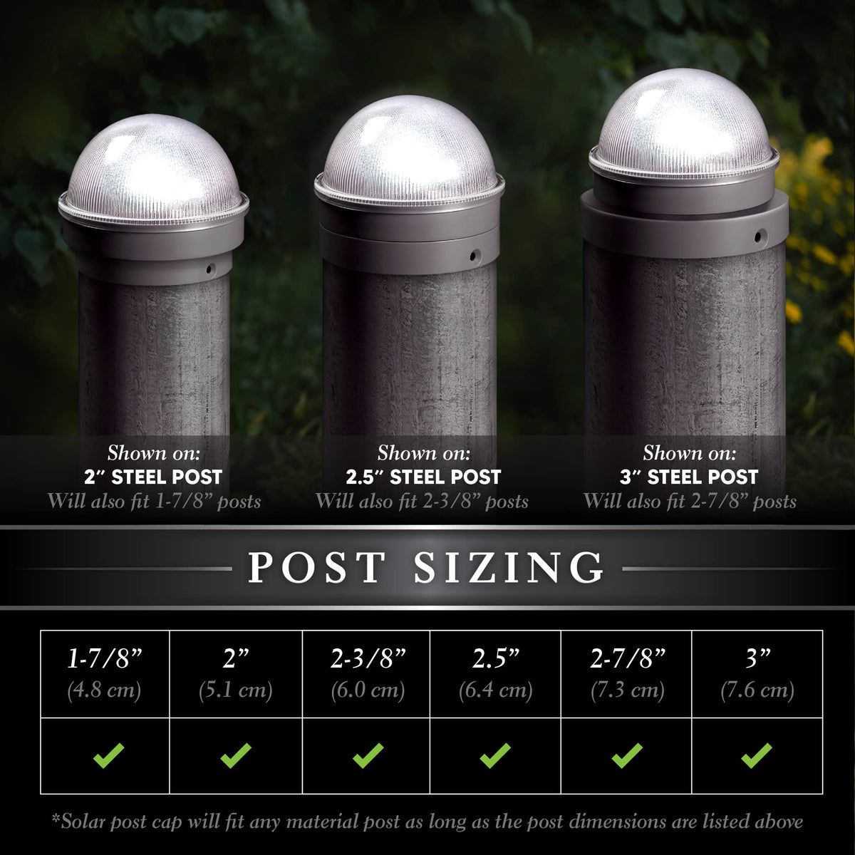 Classy Caps Ch2233S Summit Chain Link Fence Silver Solar Post Caps ...