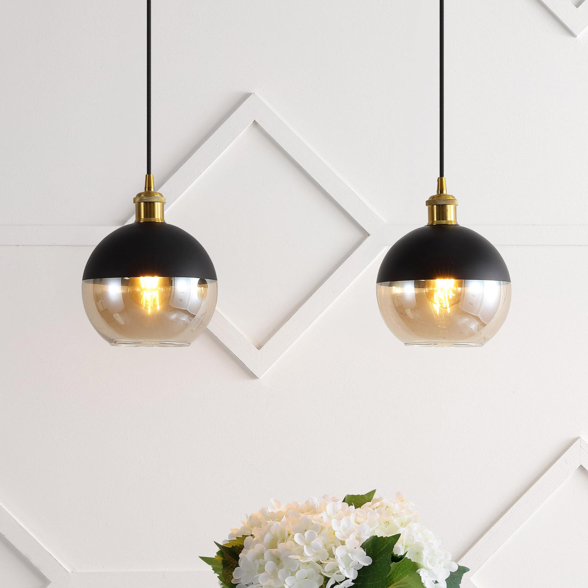 JONATHAN Y JYL3513A-SET2 Nixon 7.5'' 1-Light Mid-Century Modern Metal ...