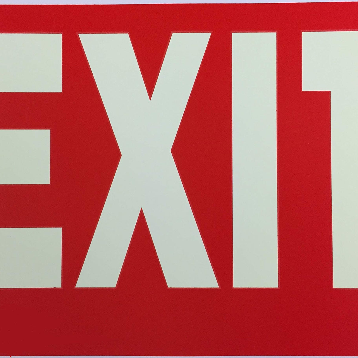 natraco Glow-in-The-Dark Exit Sign, 12 Pack, Plastic, 8x12 Inches, Pho ...