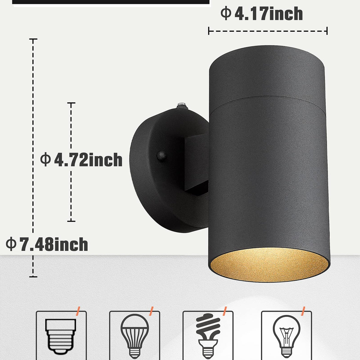 Ken & Ricky Dusk To Dawn Outdoor Wall Lighting, Outside Wall Light Fix ...