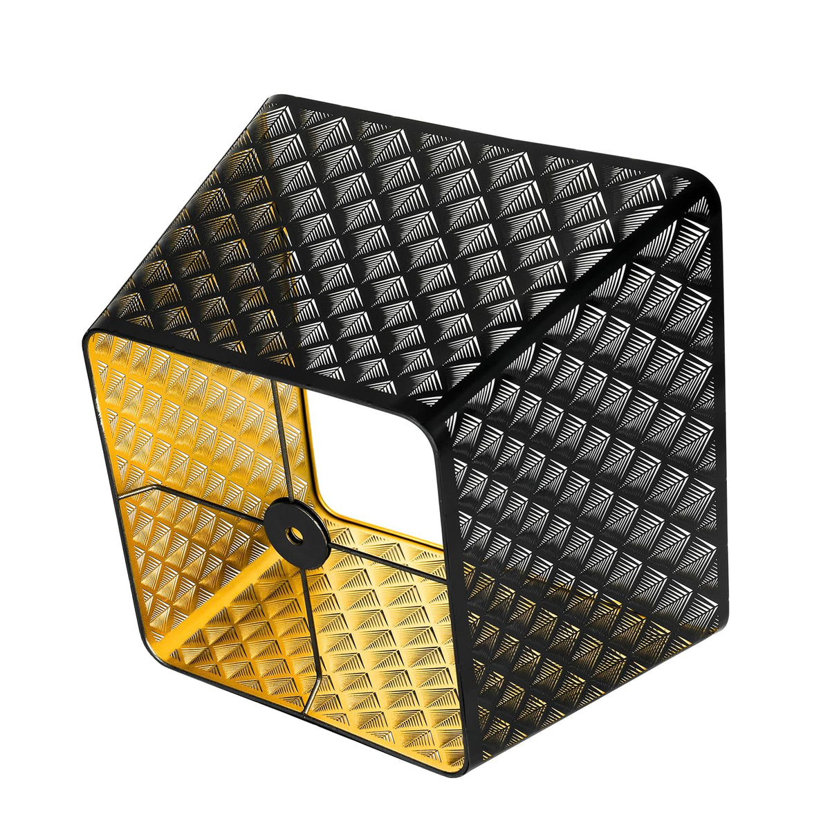 Medium Square Metal Lamp Shade - Black/Gold Spider Lampshade for Table ...
