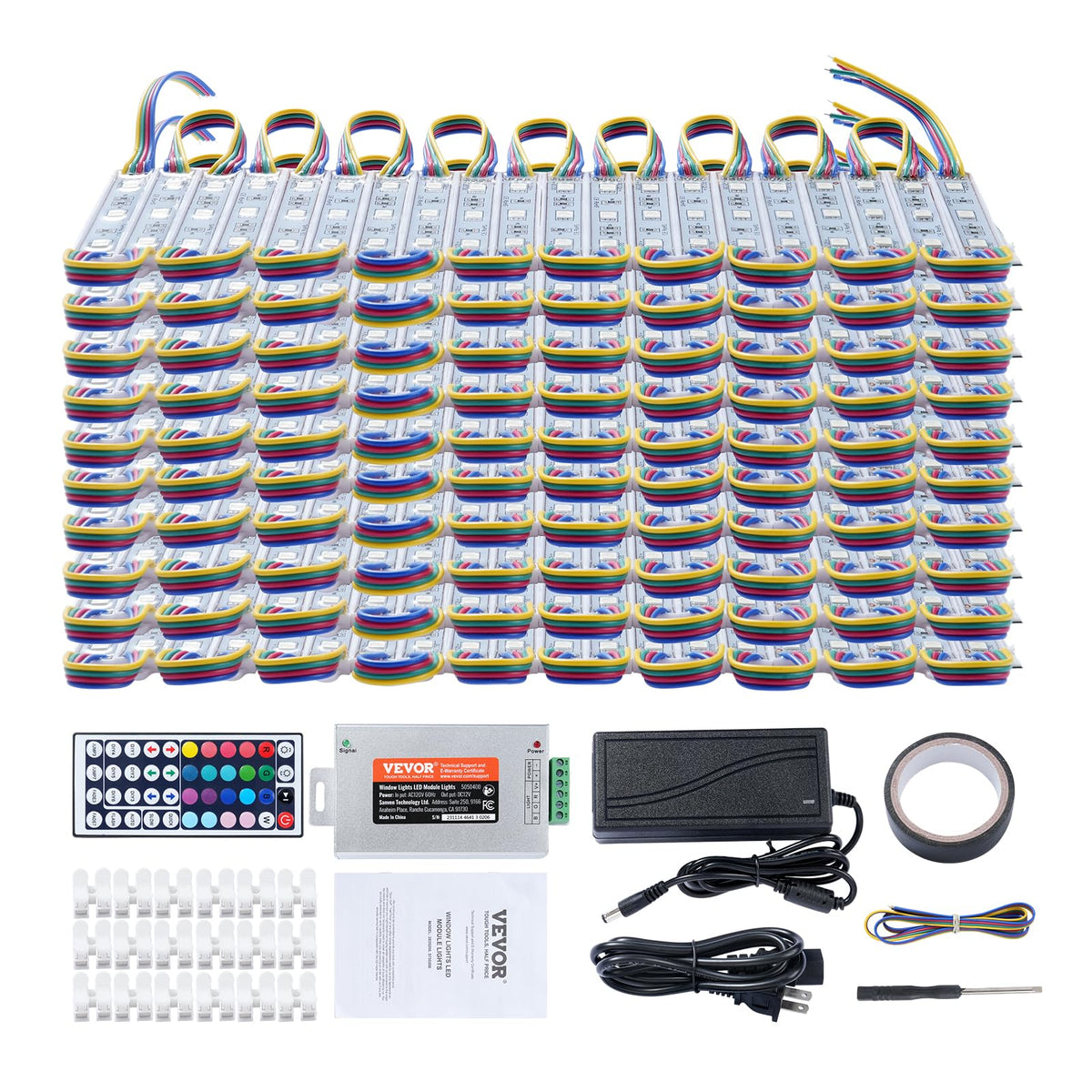 VEVOR LED Storefront Lights - 200PCS 103Ft RGB Color Changing LED ...