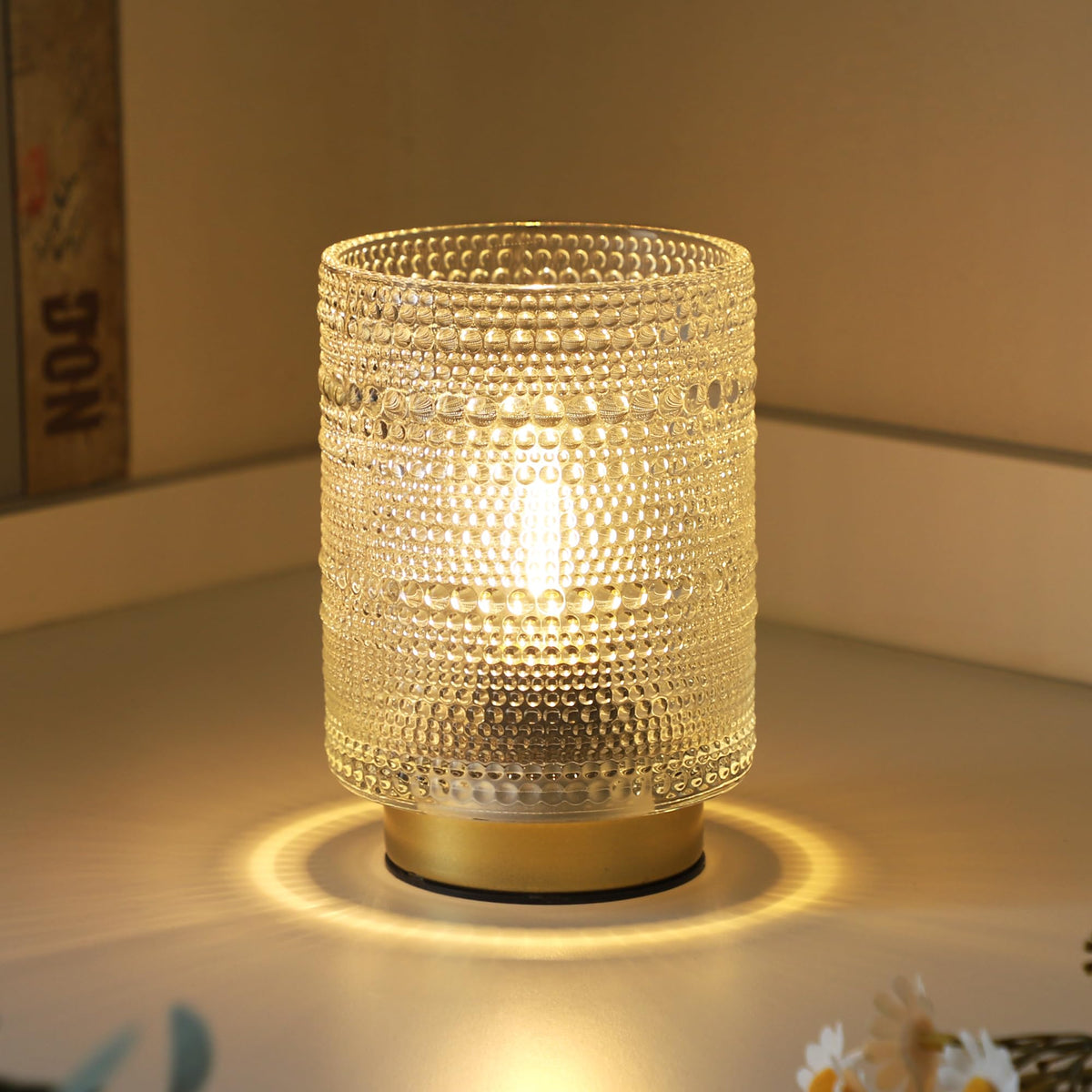 ULAROOM Battery Operated Lamp with Timer, Cordless Battery Powered ...