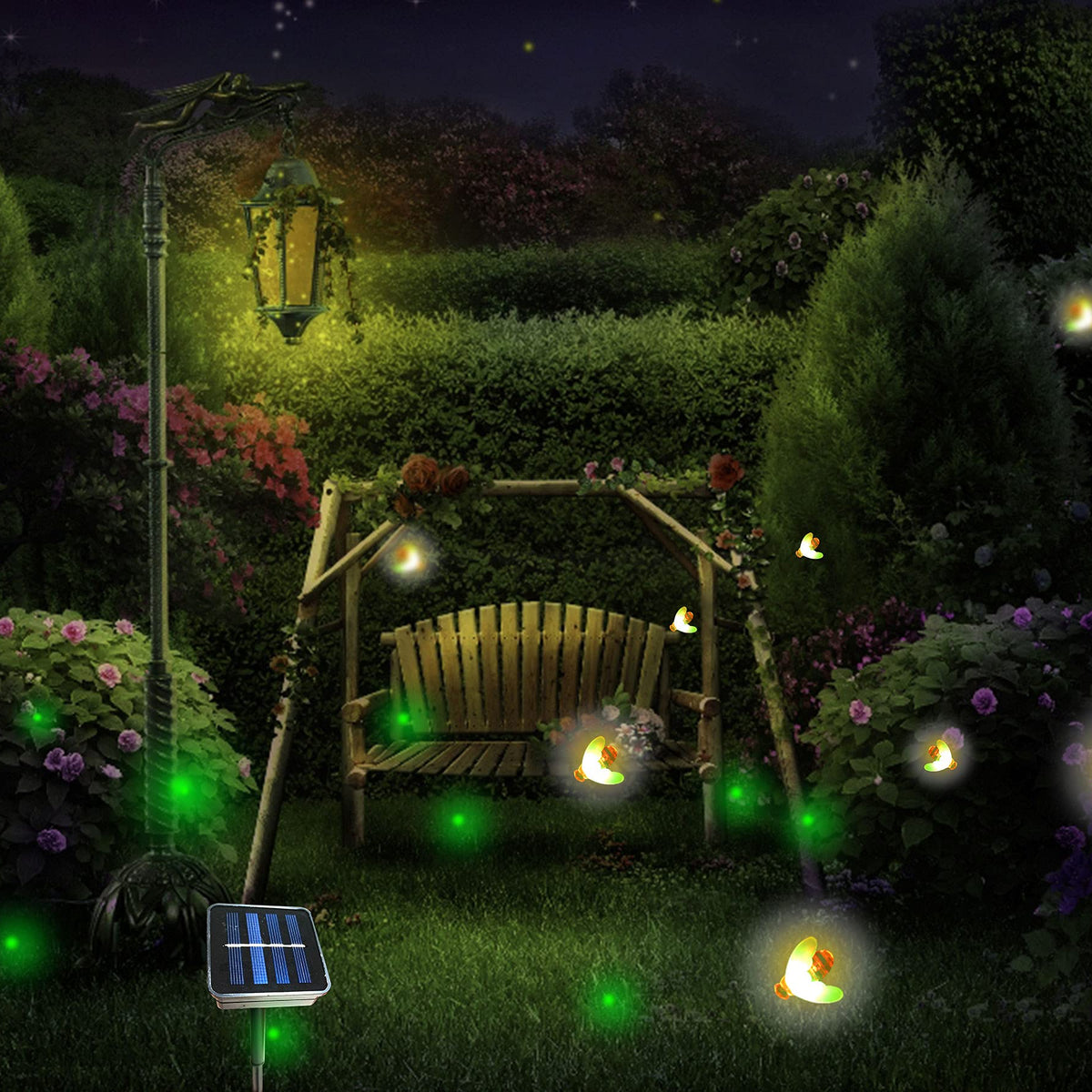 Wskvlcg Outdoor Solar Powered Firefly Lights Bugs With 9 Bee ...
