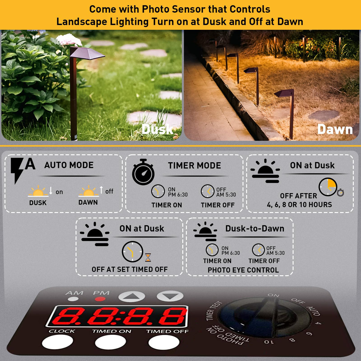 MALIBU 600W Low Voltage Transformer Outdoor Landscape Lighting ...