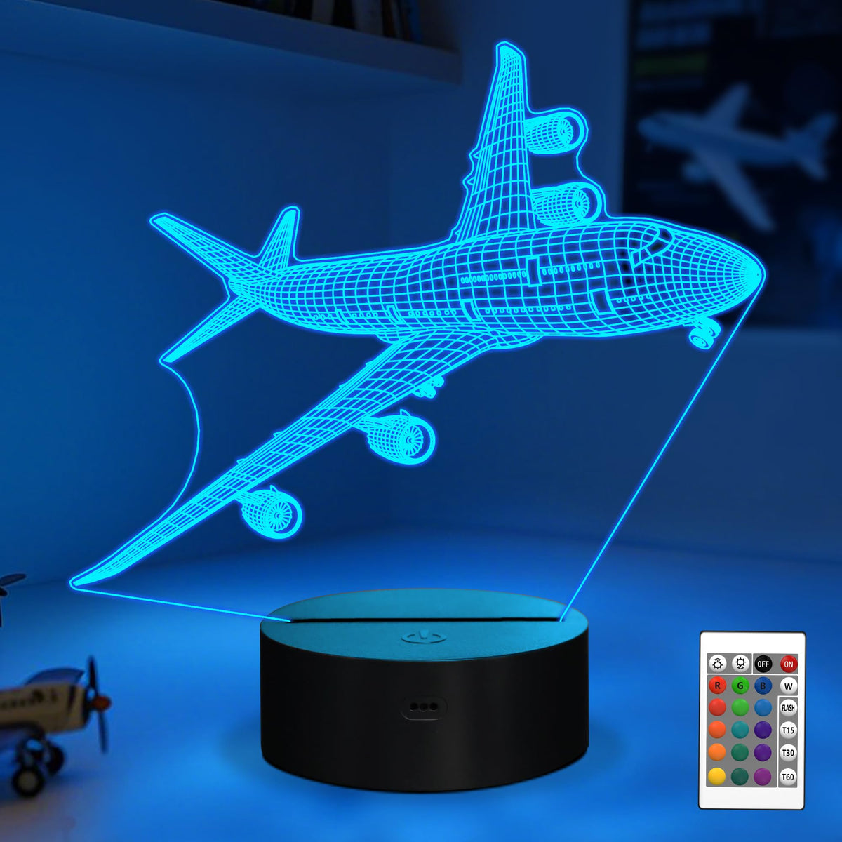 Anywin Air Lamp with Remote Control, 16 Colors, Dimmable, Model AW-Air ...