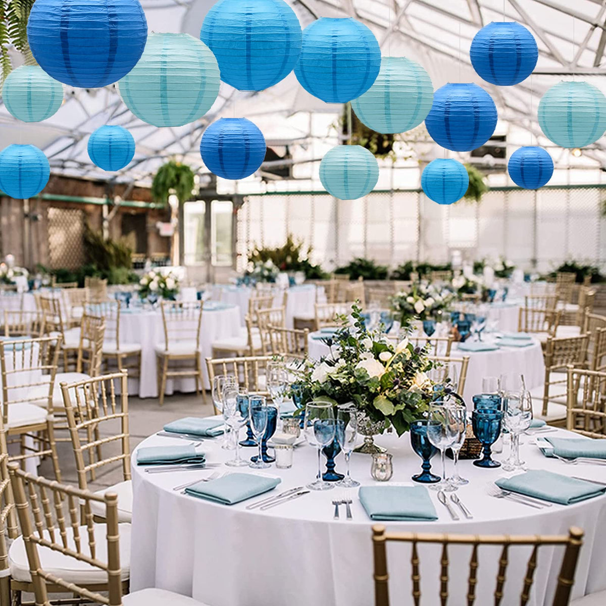 Paper Lanterns Decorative, Round Hanging Lantern Party Supplies for ...