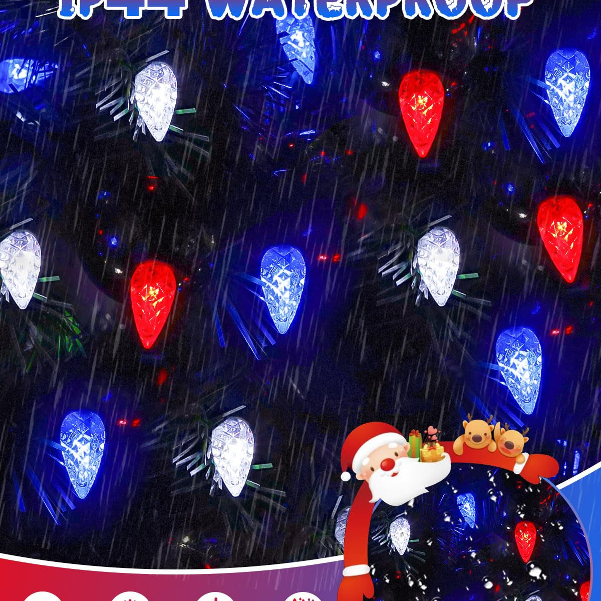 240 Led 78Ft C6 Christmas String Lights Super Long Christmas Lights Ou ...