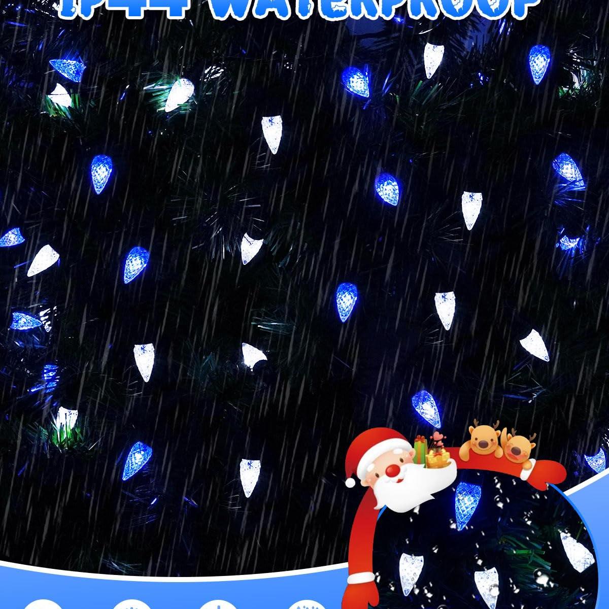 240 Led 78Ft C6 Christmas String Lights Super Long Christmas Lights Ou ...