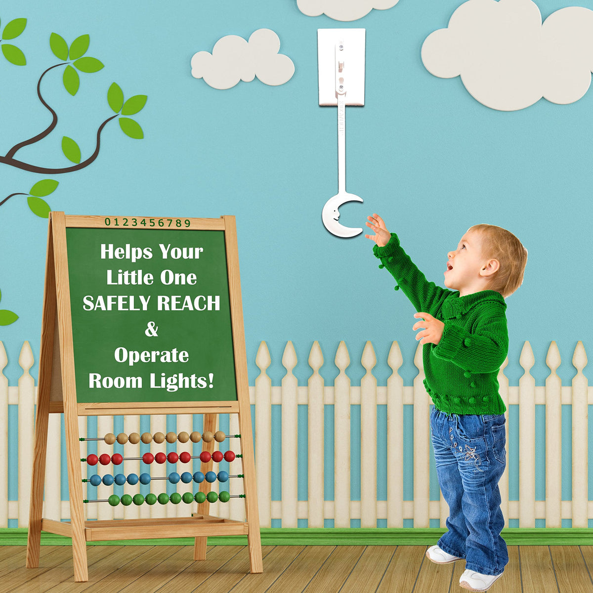Kidswitch Light Switch Extender - Land & Sea Animals - 3 Count - Plast ...