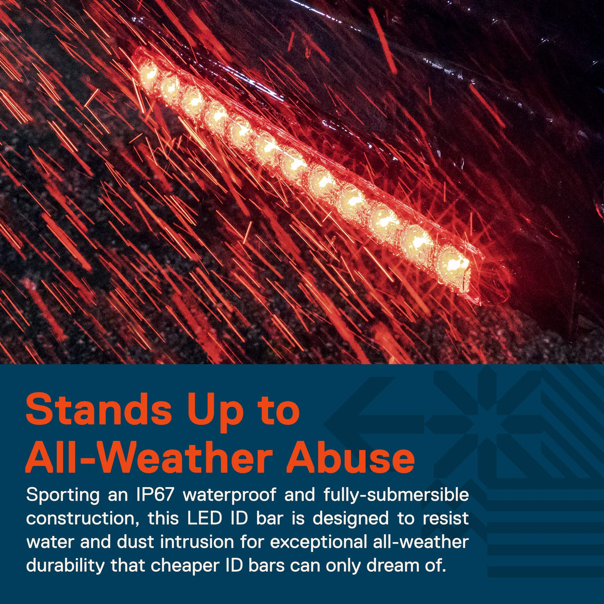 True Mods 16 Inch 12 Red Led Trailer Light Bar [Brake + Sequential Tur ...