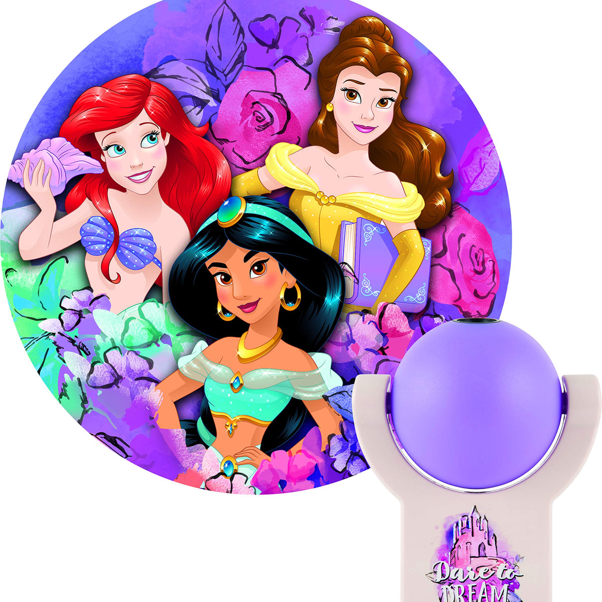 Projectables Disney Princess Led Night Light Plug-In, Dusk-To-Dawn, Ar ...