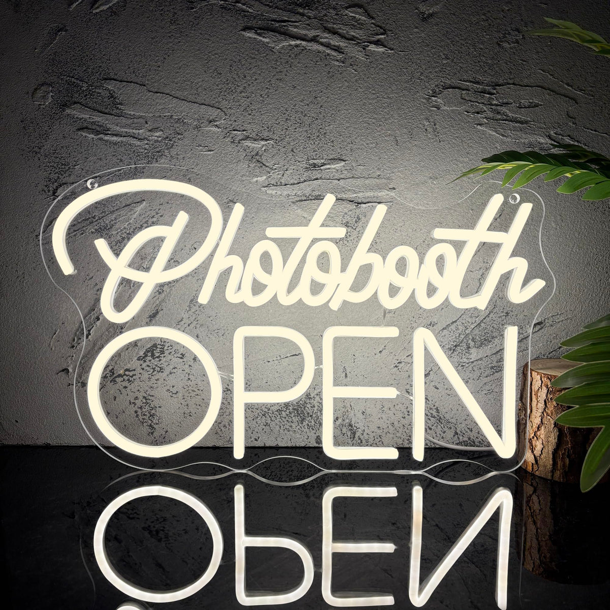Photobooth Open Neon Signs for Wall Decor, Dimmable Photo Studio Sign ...