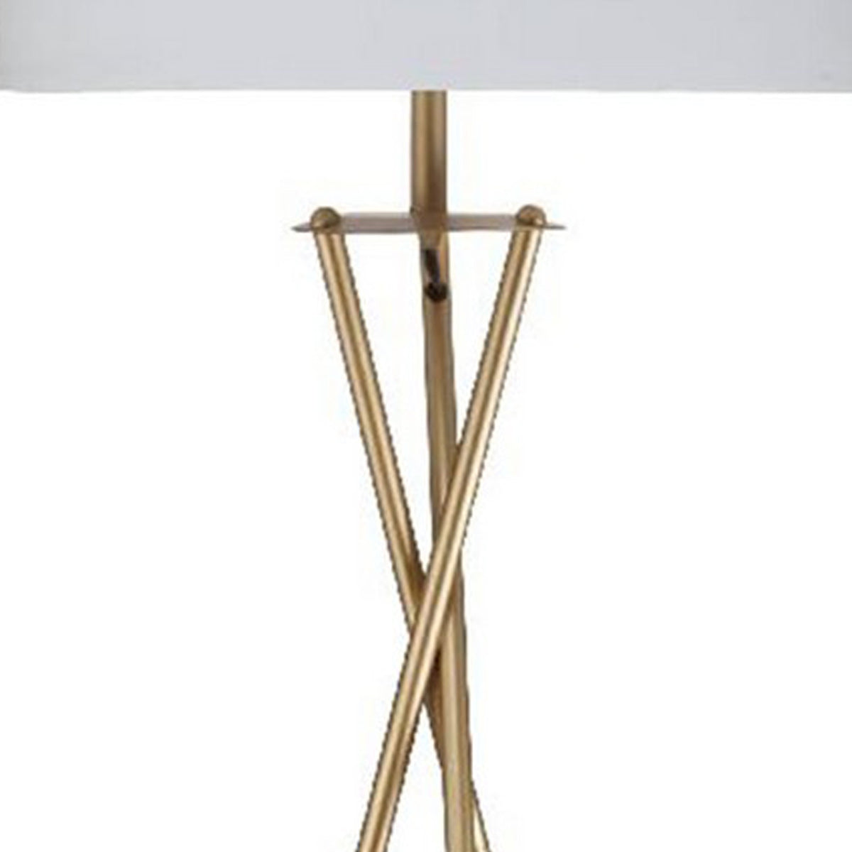 Metal Tripod Legs Floor Lamp with Rotary Switch, Gold – Lightsdaddy