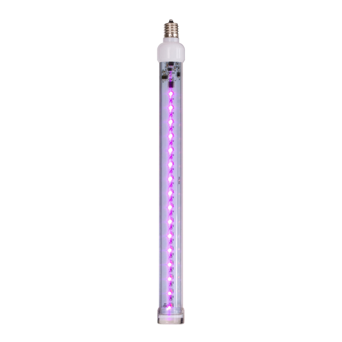 Vickerman 5 Pack 12in Pink LED Snowfall Tube Bulb, 32 SMD Double-Sided ...